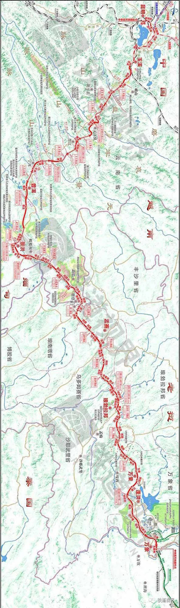 方舆 - 交通地理 - 中老铁路站点图 - Powered by phpwind